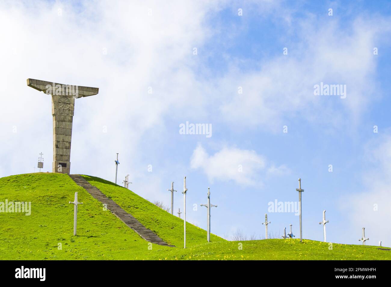 Didgori monument in Didgori, Georgia. Famousn landmark and place Stock ...