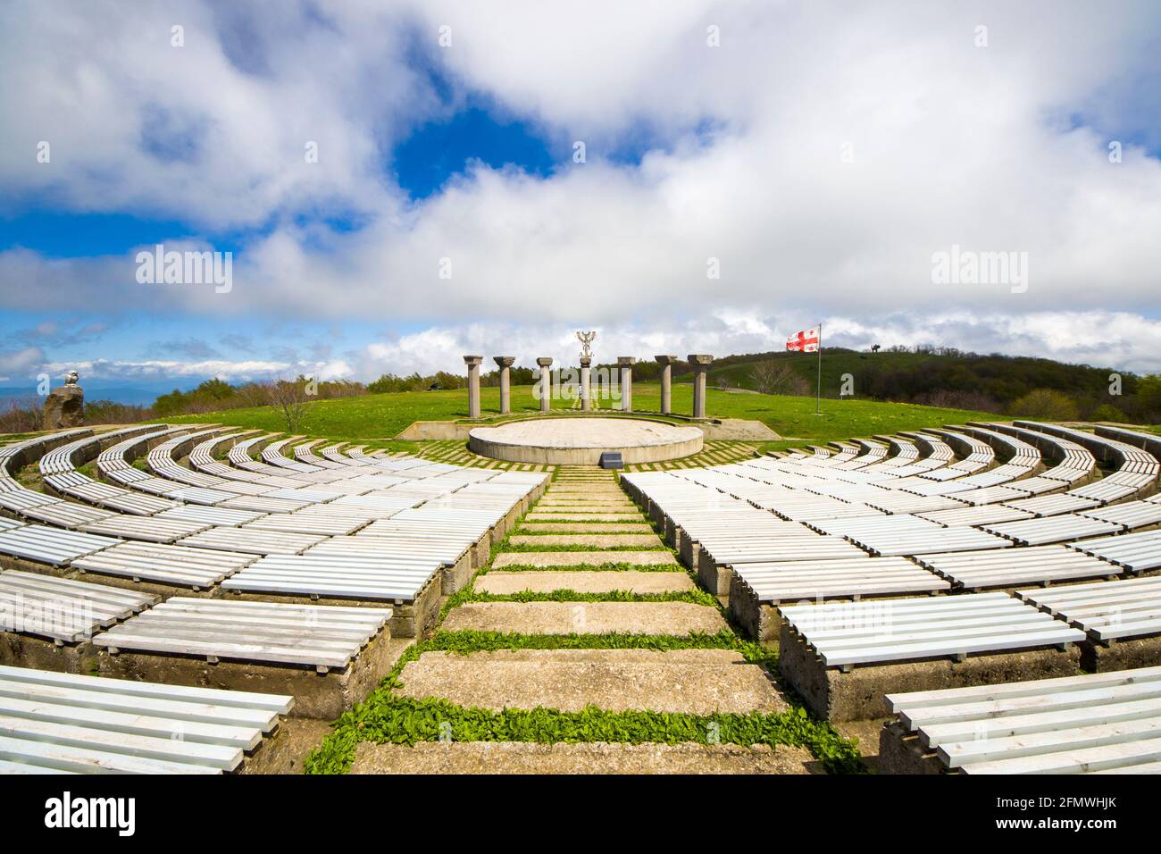 Didgori monument in Didgori, Georgia. Famousn landmark and place Stock ...