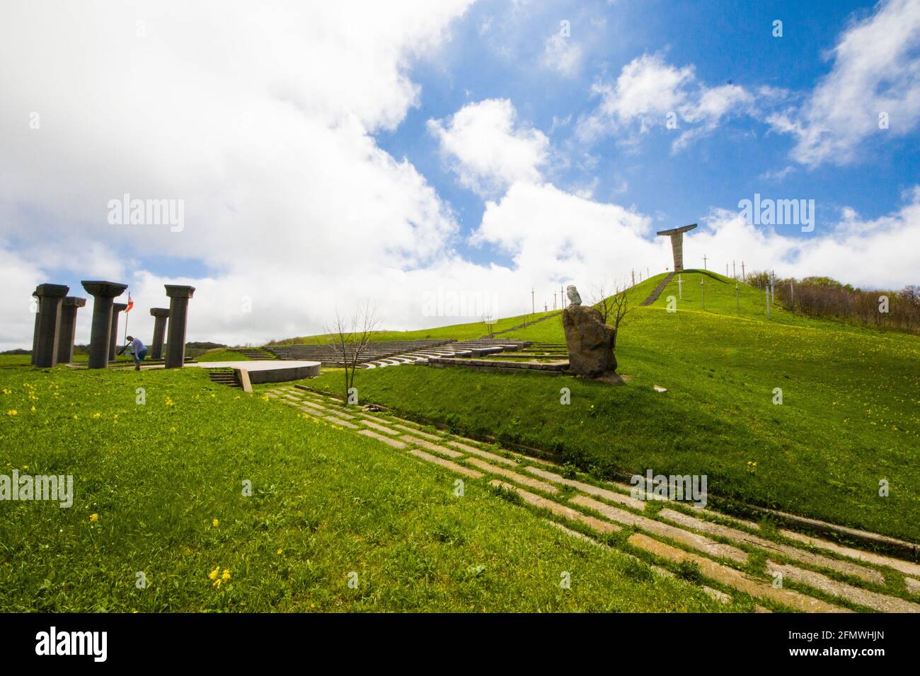 Didgori monument in Didgori, Georgia. Famousn landmark and place Stock ...