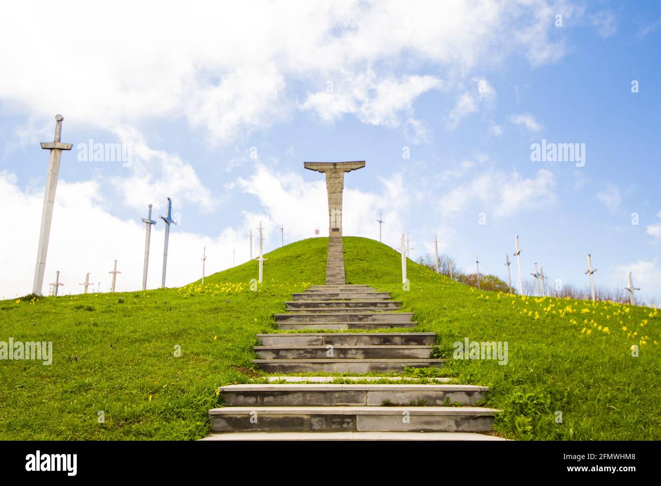 Didgori monument in Didgori, Georgia. Famousn landmark and place Stock ...