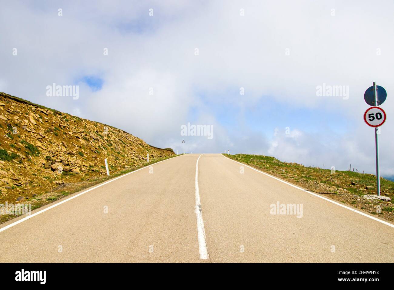 Highway, autobahn and road landscape. Nature and urban together in ...