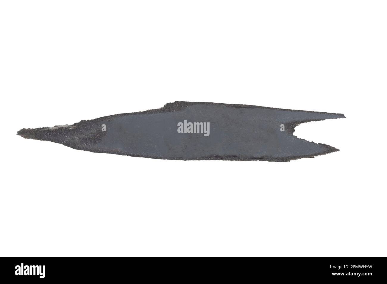 Puddle on pavement Cut Out Stock Images & Pictures - Alamy