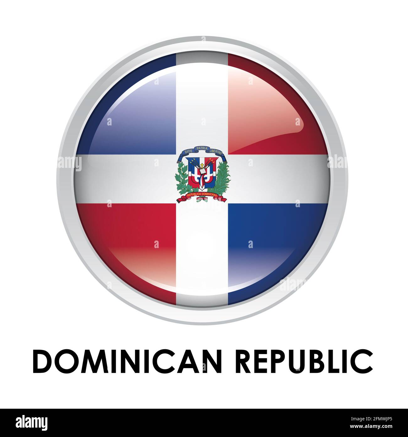 Vector map dominican republic hi-res stock photography and images - Alamy