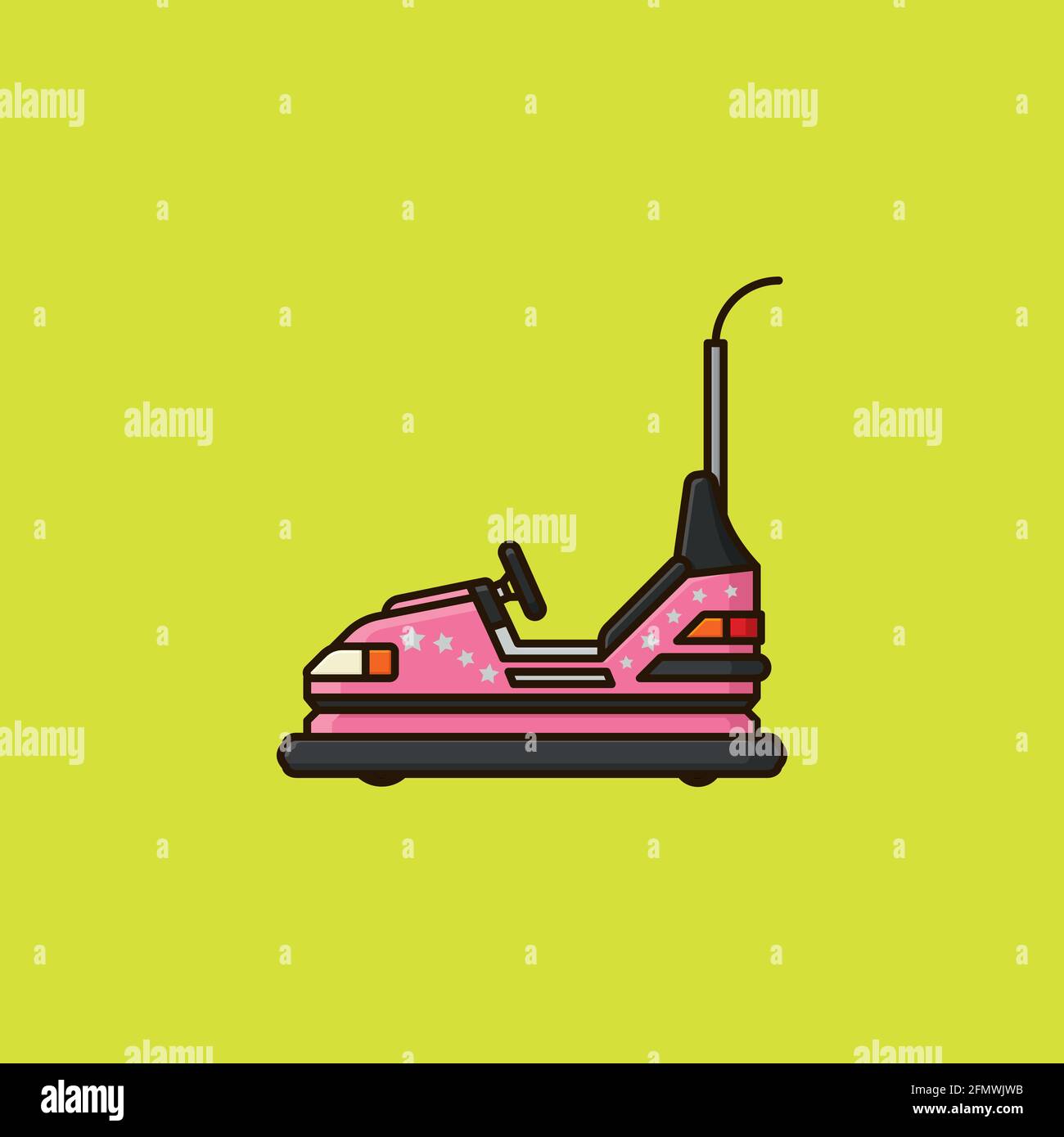Bumper car vector illustration for Take A Ride Day on November 22 ...