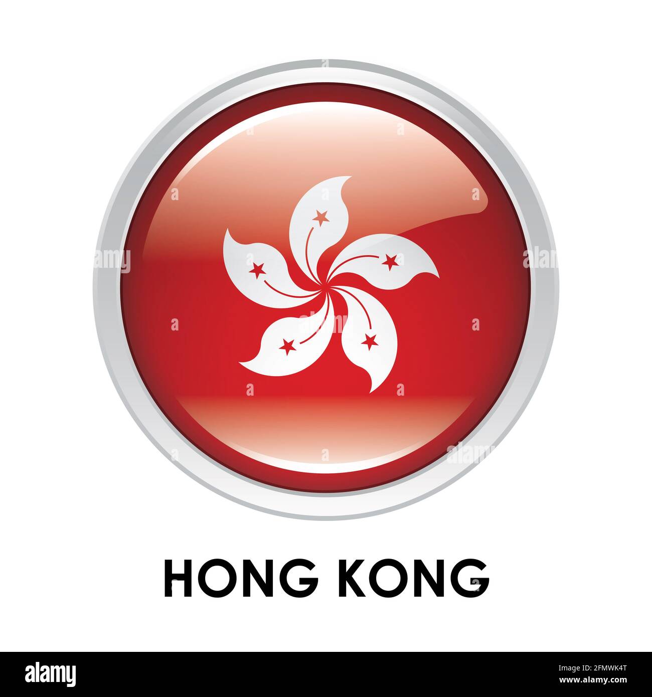 Hong kong round flag Cut Out Stock Images & Pictures - Alamy