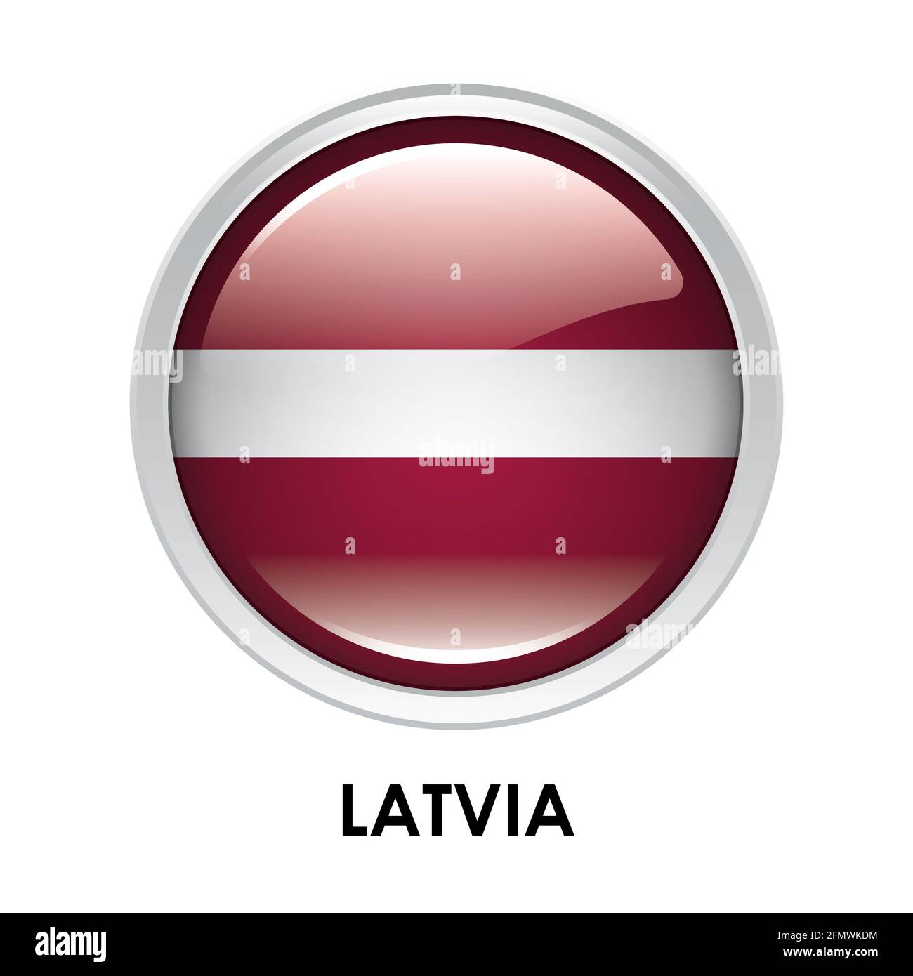 Latvia map flag vector Cut Out Stock Images & Pictures - Alamy