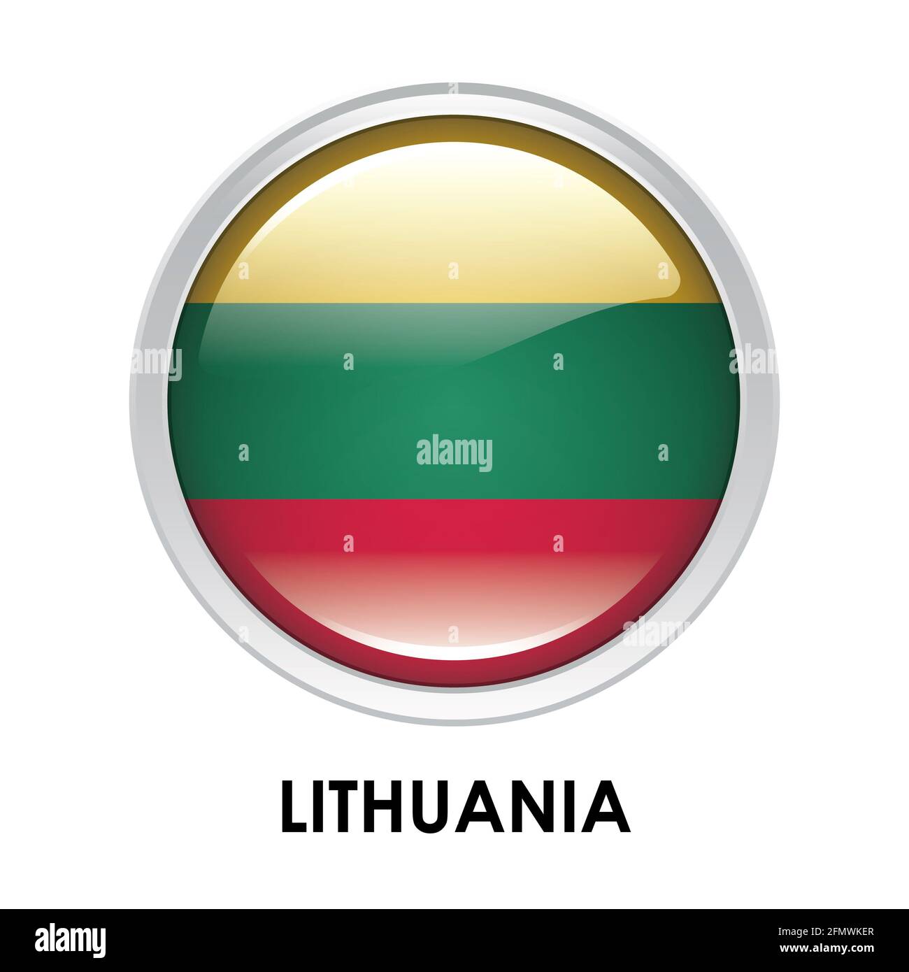 Flag round lithuania hi-res stock photography and images - Alamy