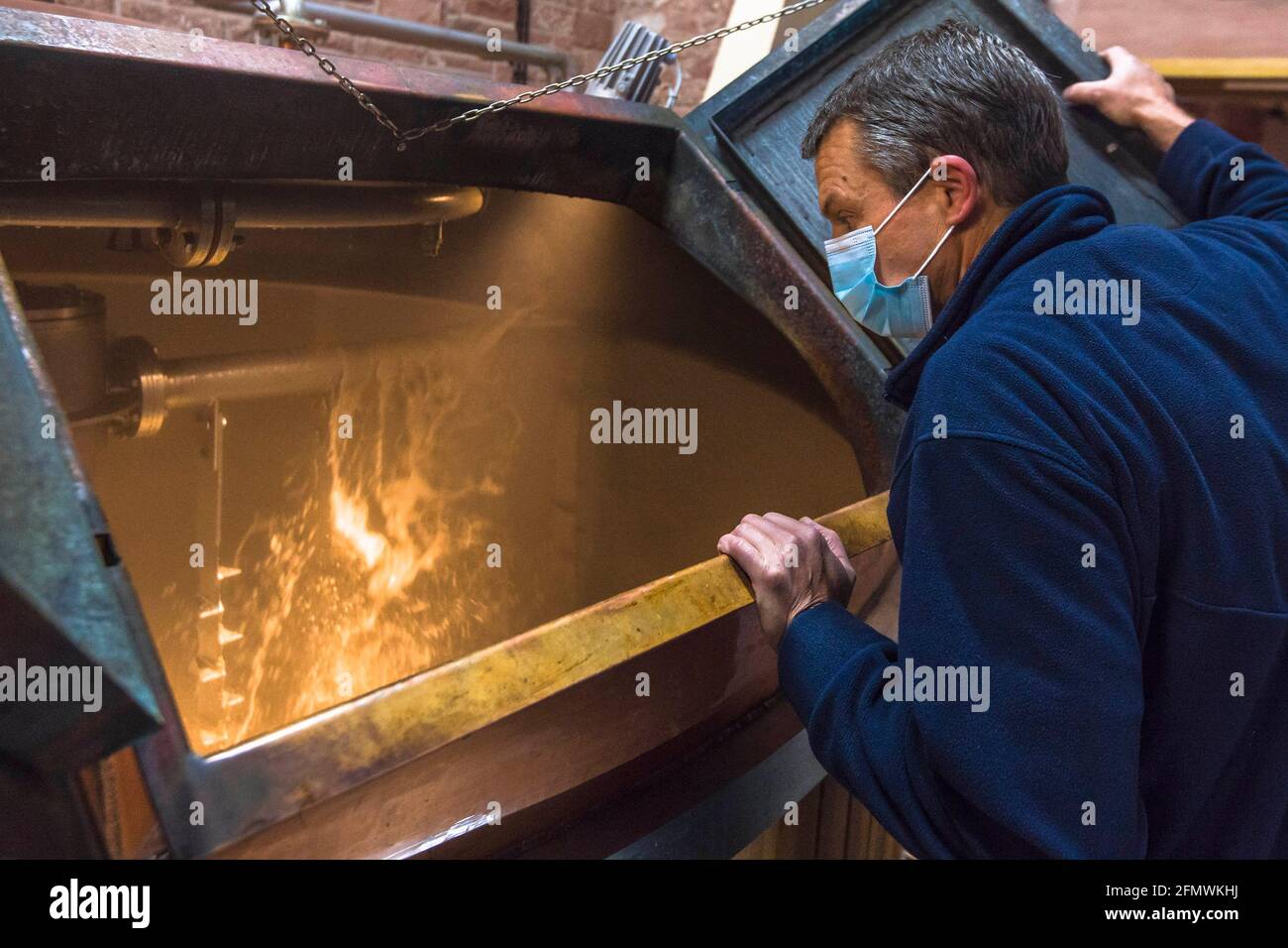EDITORIAL USE ONLY Distillery production manager, Mark Trainor operates ...