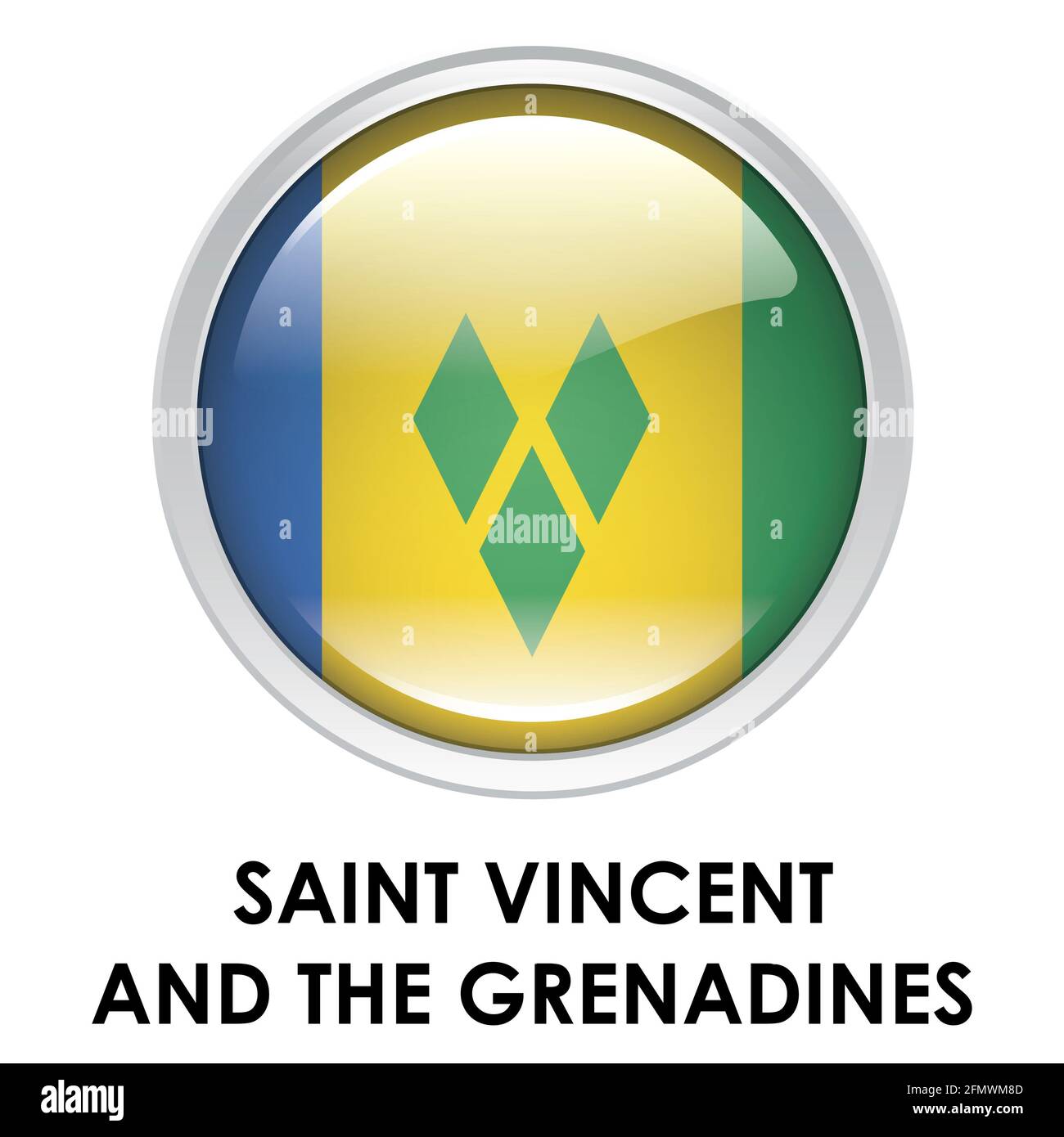 Vector map of saint vincent and the grenadines Cut Out Stock Images ...