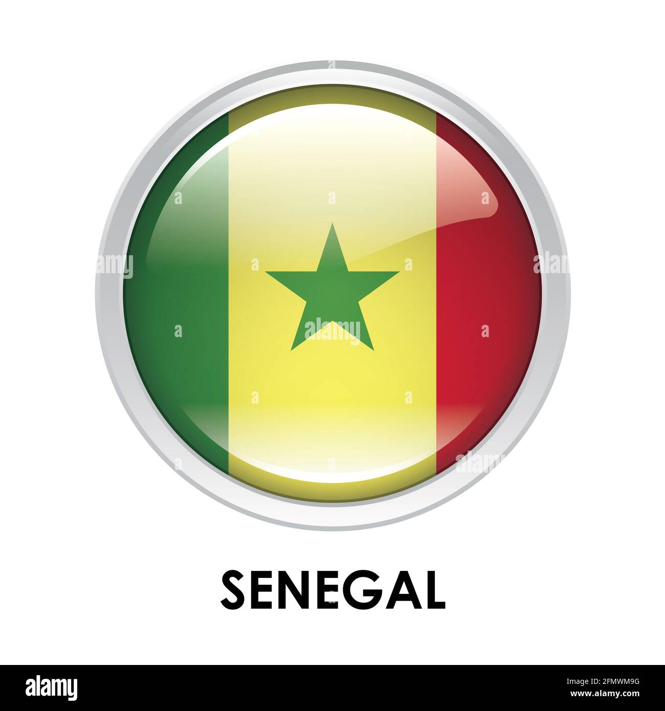 3d flag senegal hi-res stock photography and images - Alamy