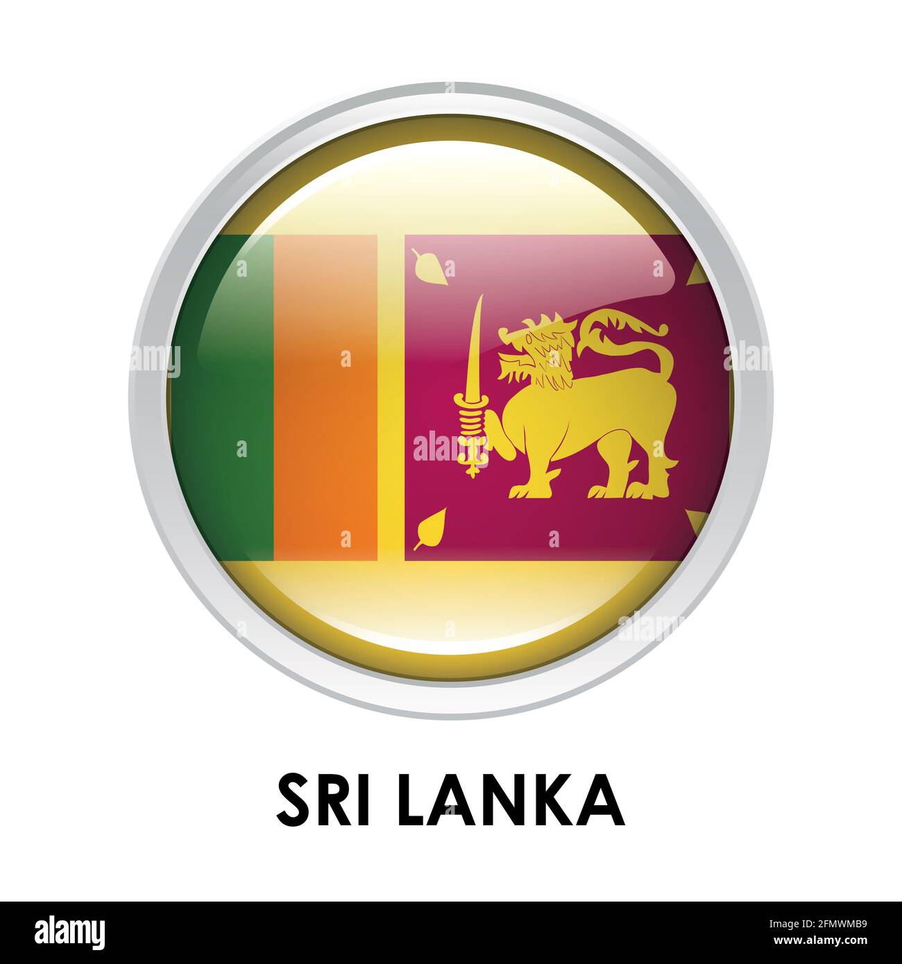 Official flag of sri lanka hi-res stock photography and images - Alamy