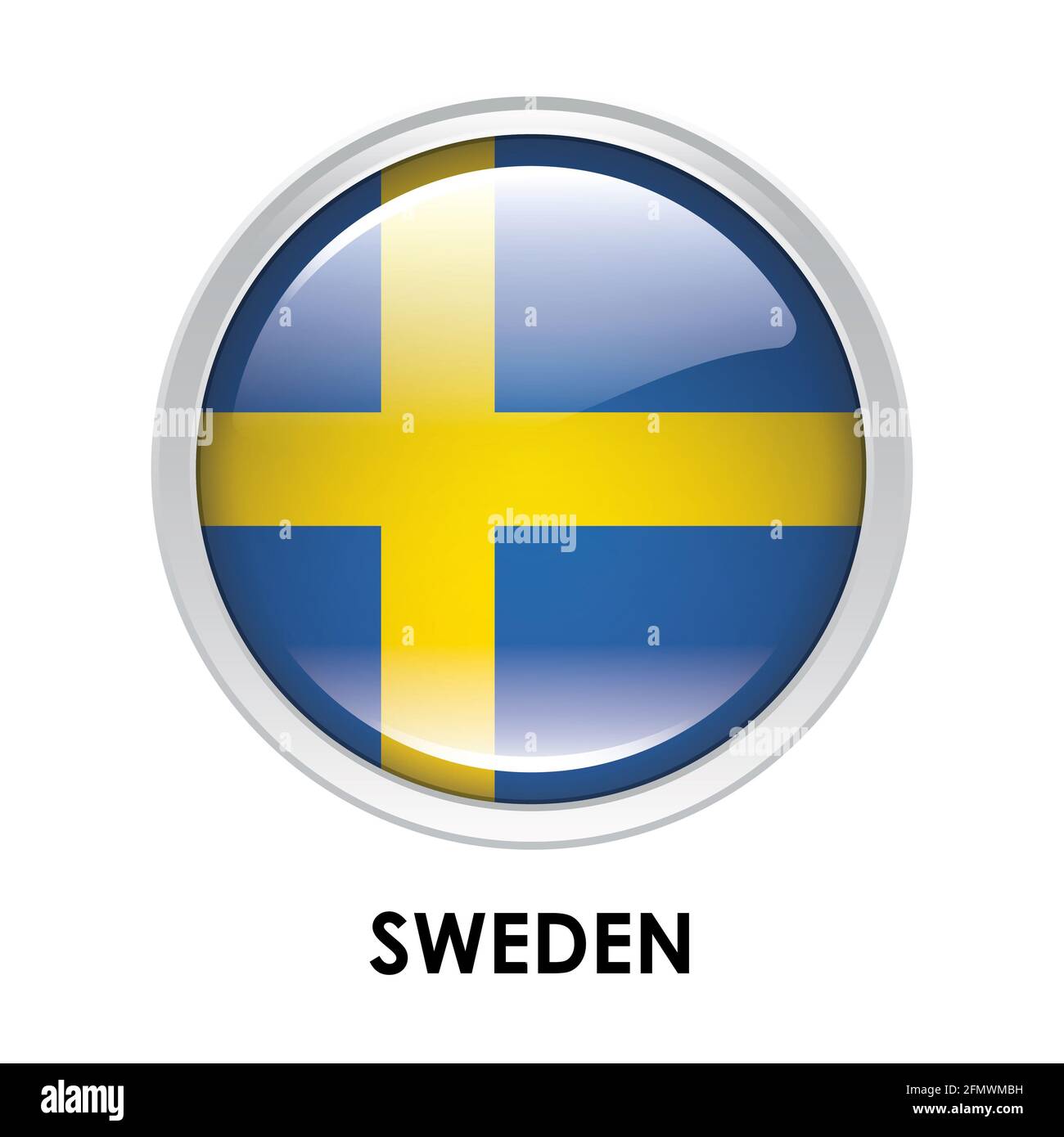 Sweden country map Cut Out Stock Images & Pictures - Alamy
