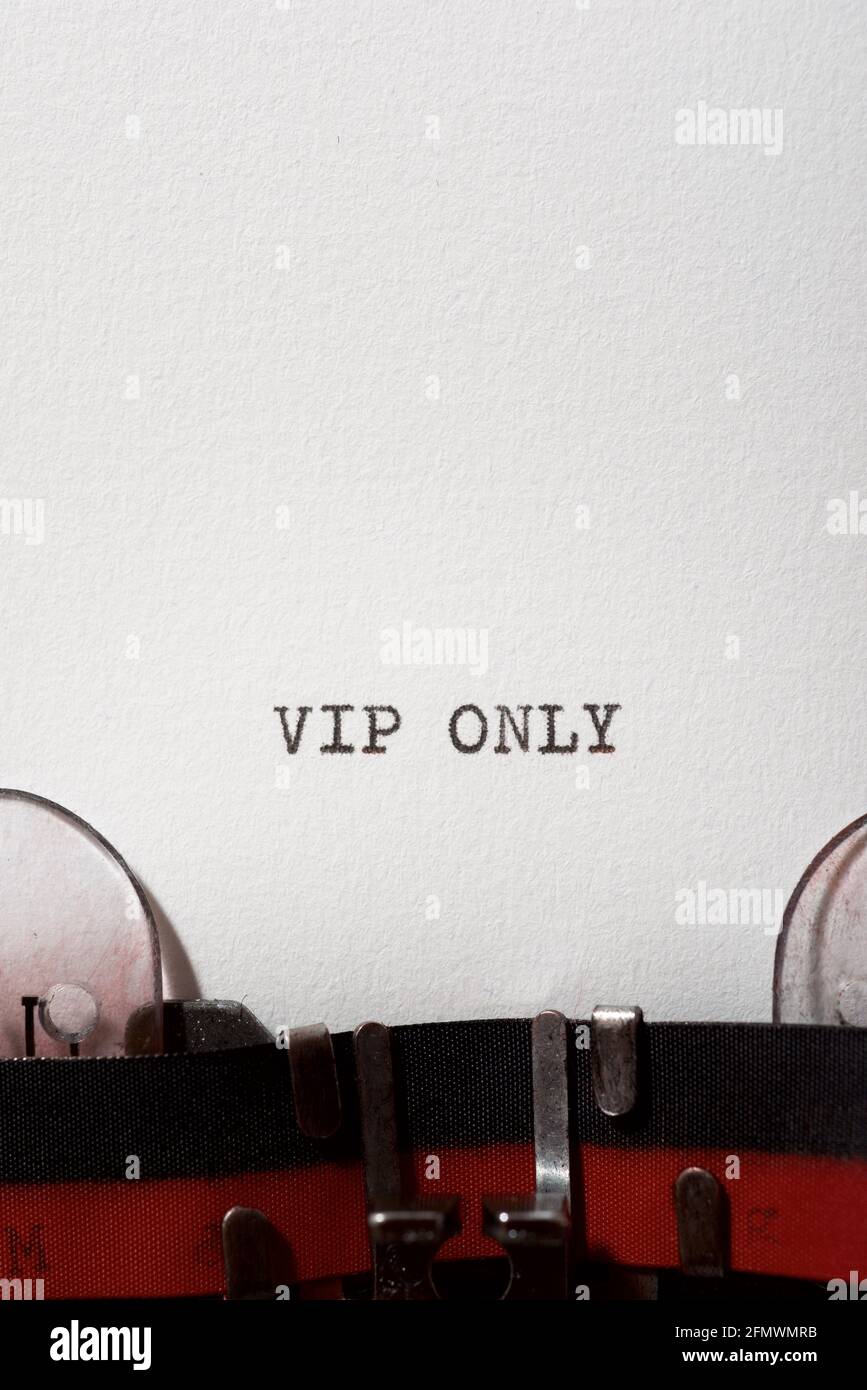 Vip only hi-res stock photography and images - Alamy