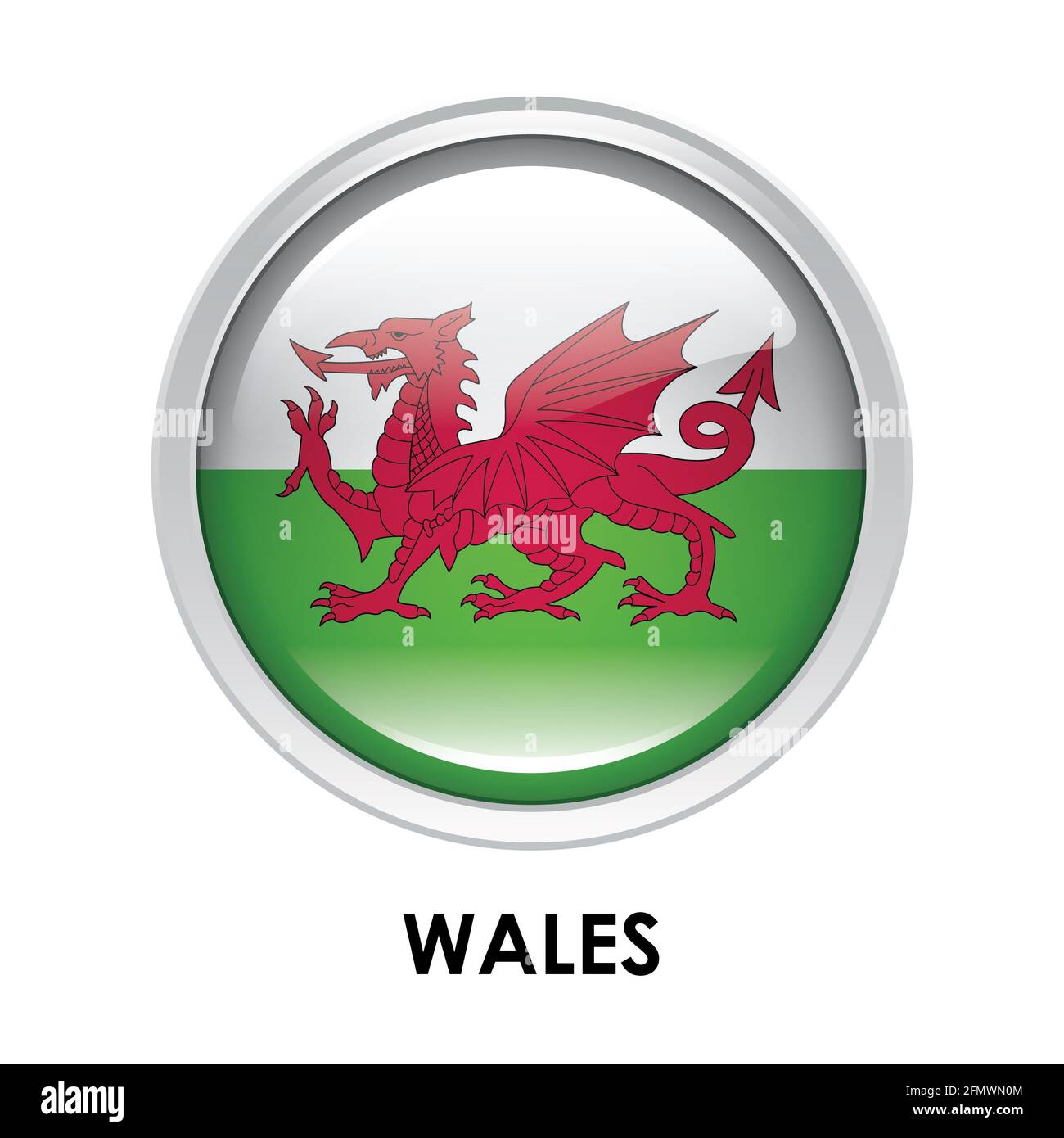 National flag wales vector Cut Out Stock Images & Pictures - Alamy