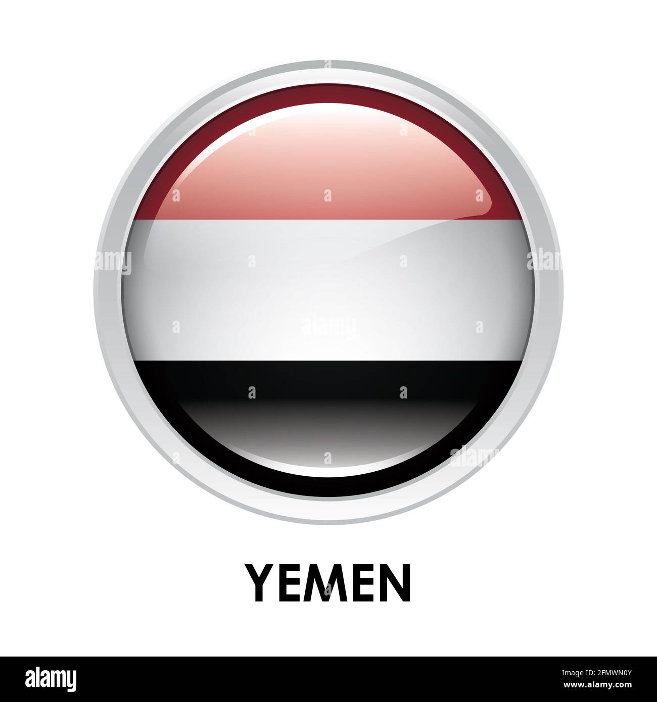 Yemen map icon vector Cut Out Stock Images & Pictures - Alamy