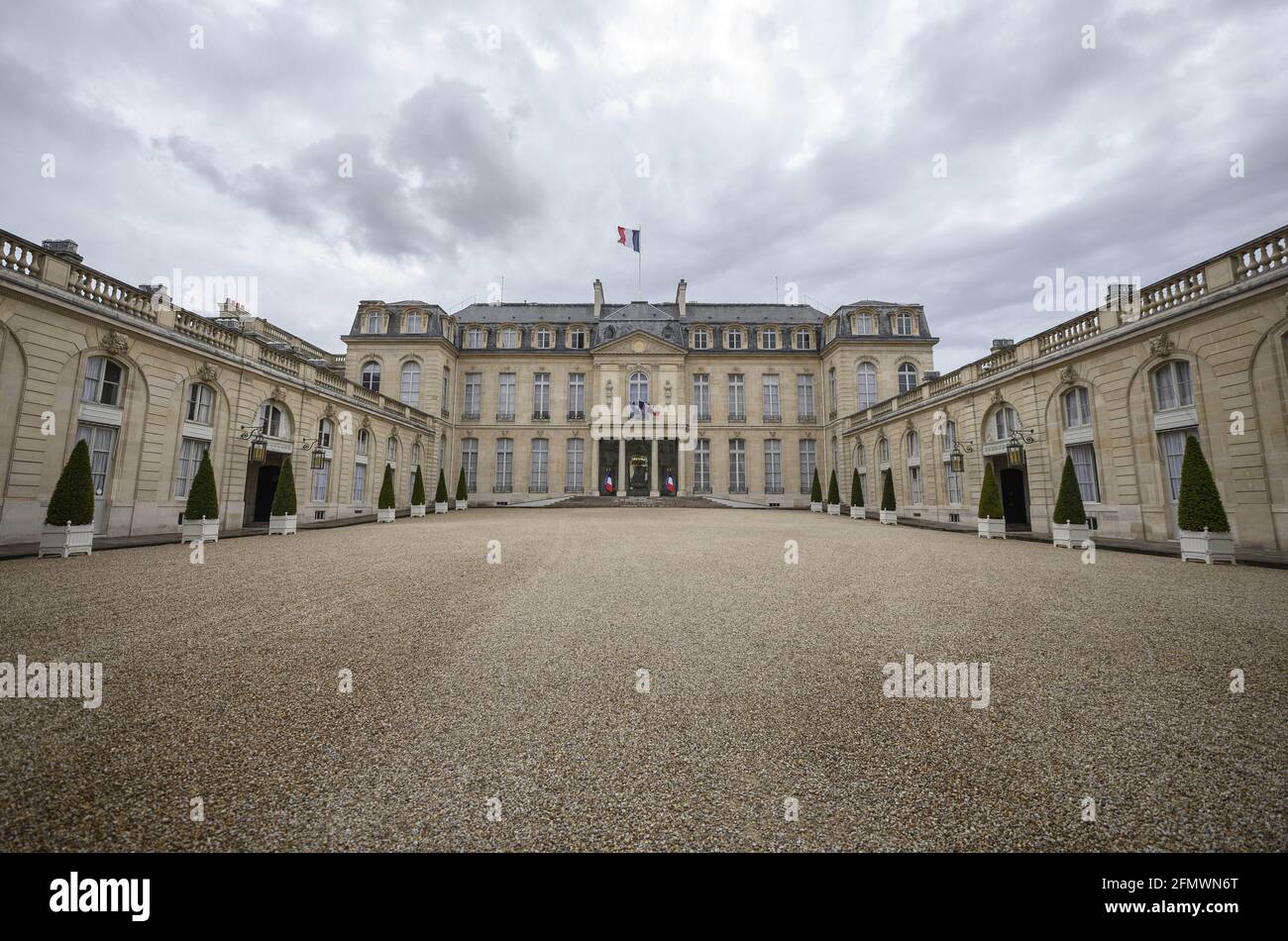 A general view of the Elysee presidential palace in Paris, France on ...