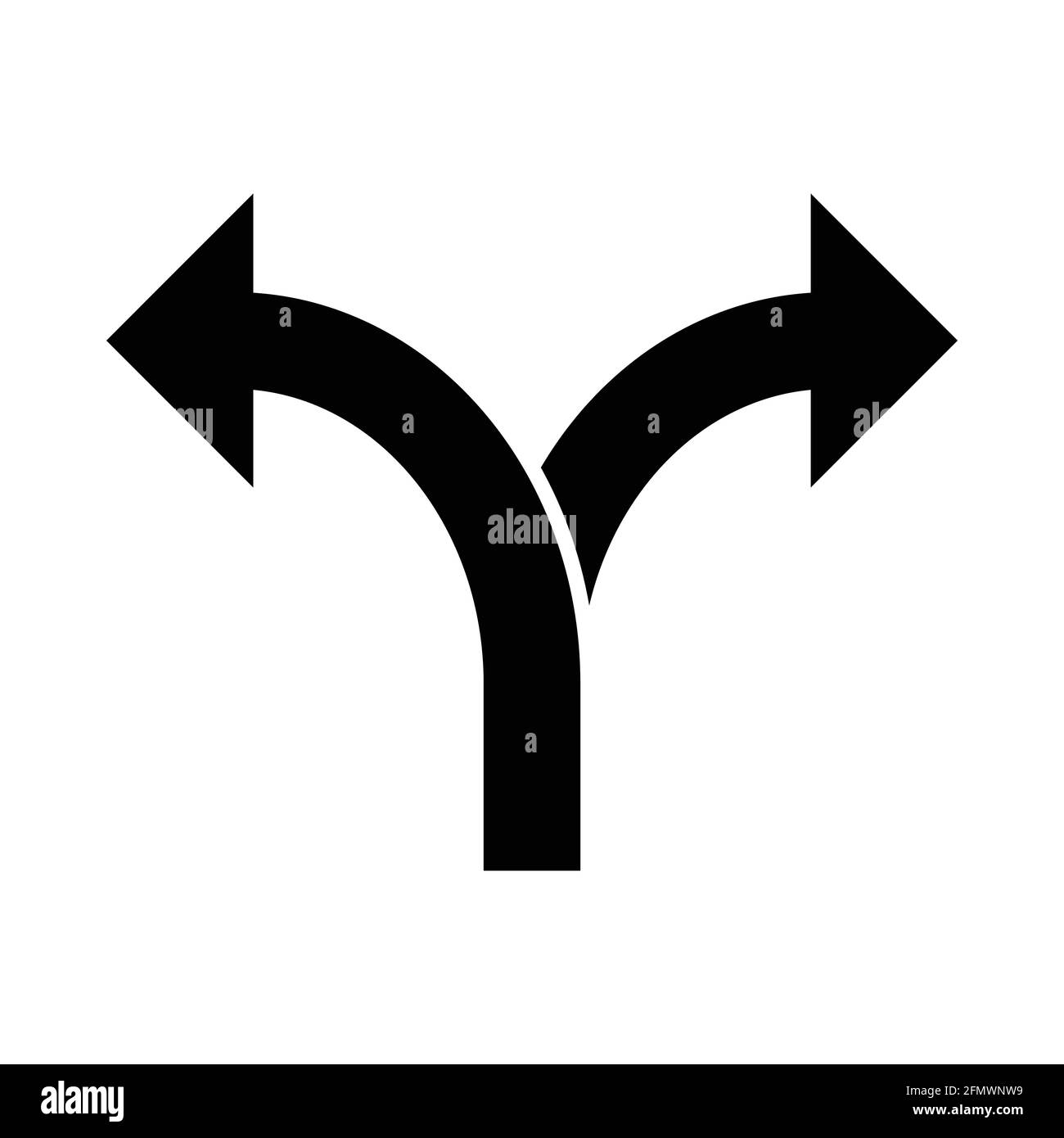Arrow, two way direction icon vector symbol for your web site design ...