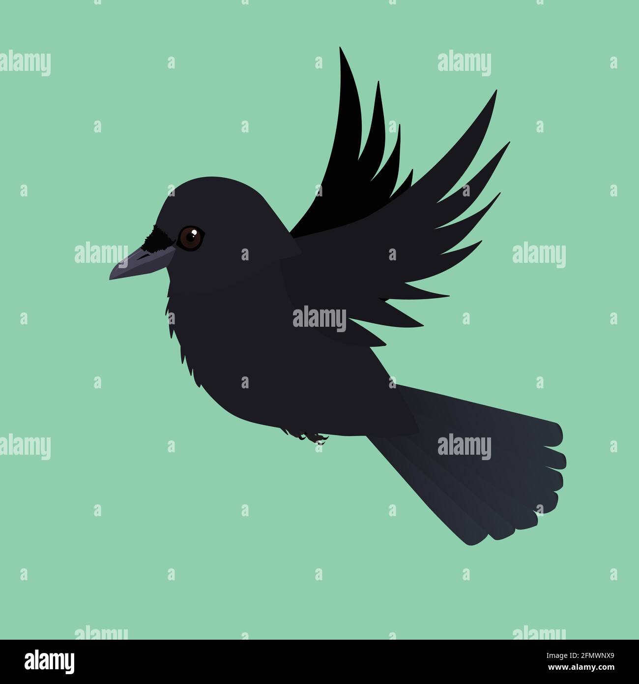 Crow cut out Stock Vector Images - Alamy