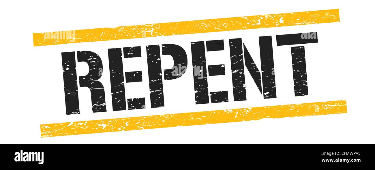 Repent stamp Cut Out Stock Images & Pictures - Alamy