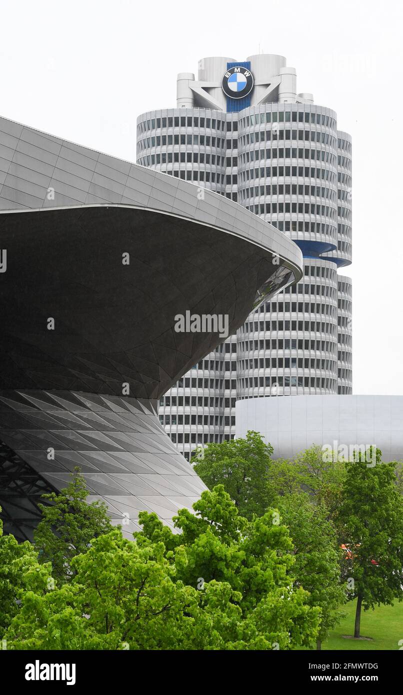 Munich, Germany. 12th May, 2021. The BMW Group headquarters in the ...