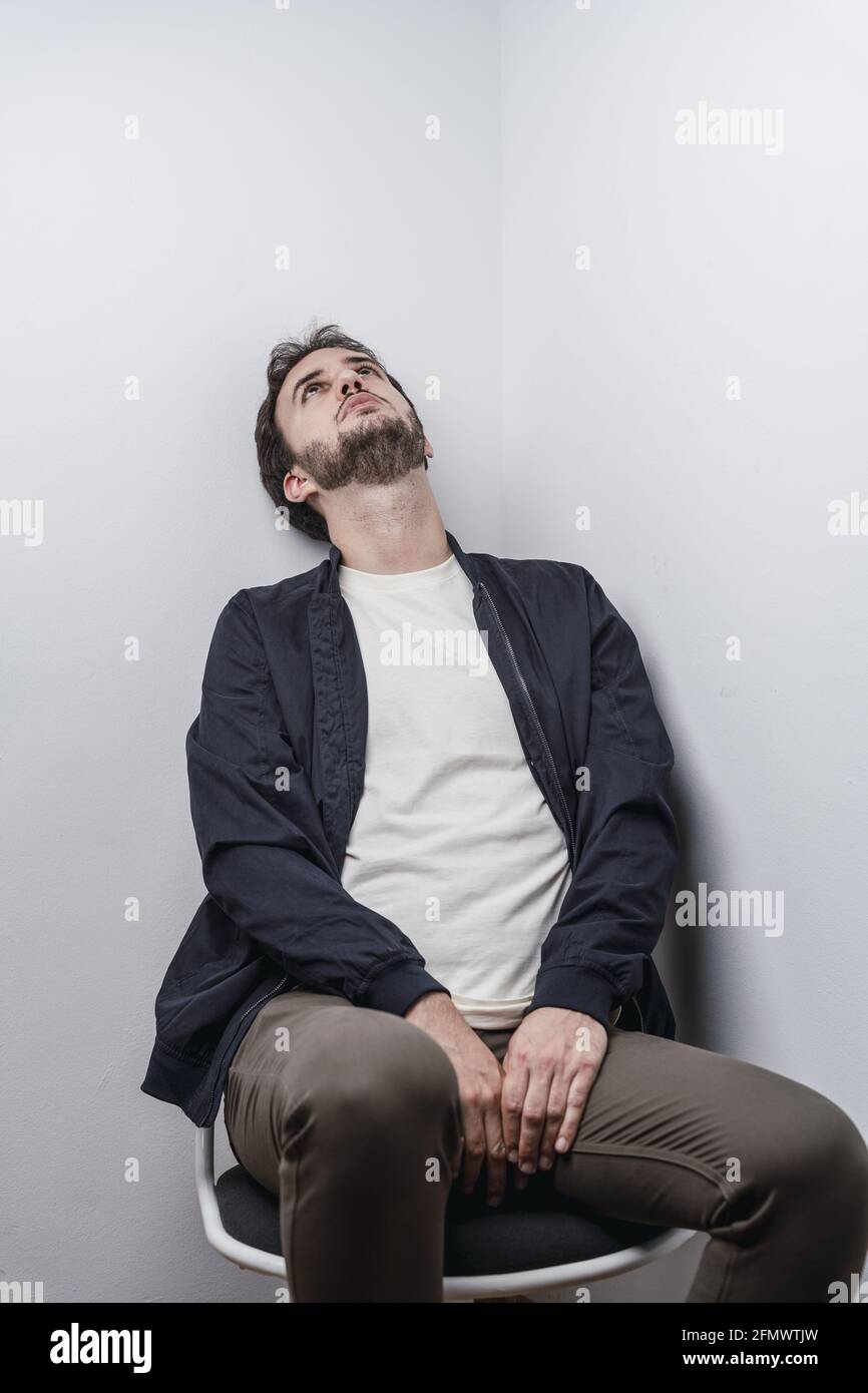 Staring at ceiling hi-res stock photography and images - Alamy