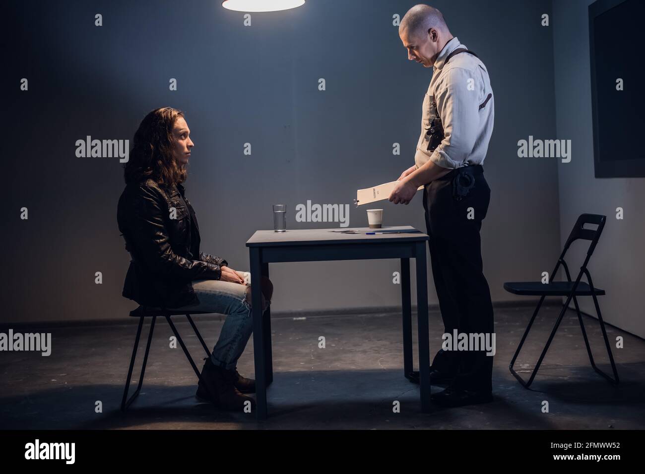 Interrogation aggression hi-res stock photography and images - Alamy