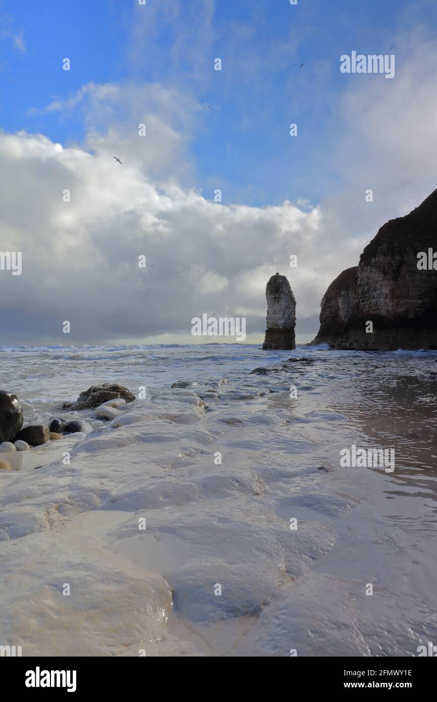 Flamborough beach on the Yorkshire coast, UK Stock Photo - Alamy