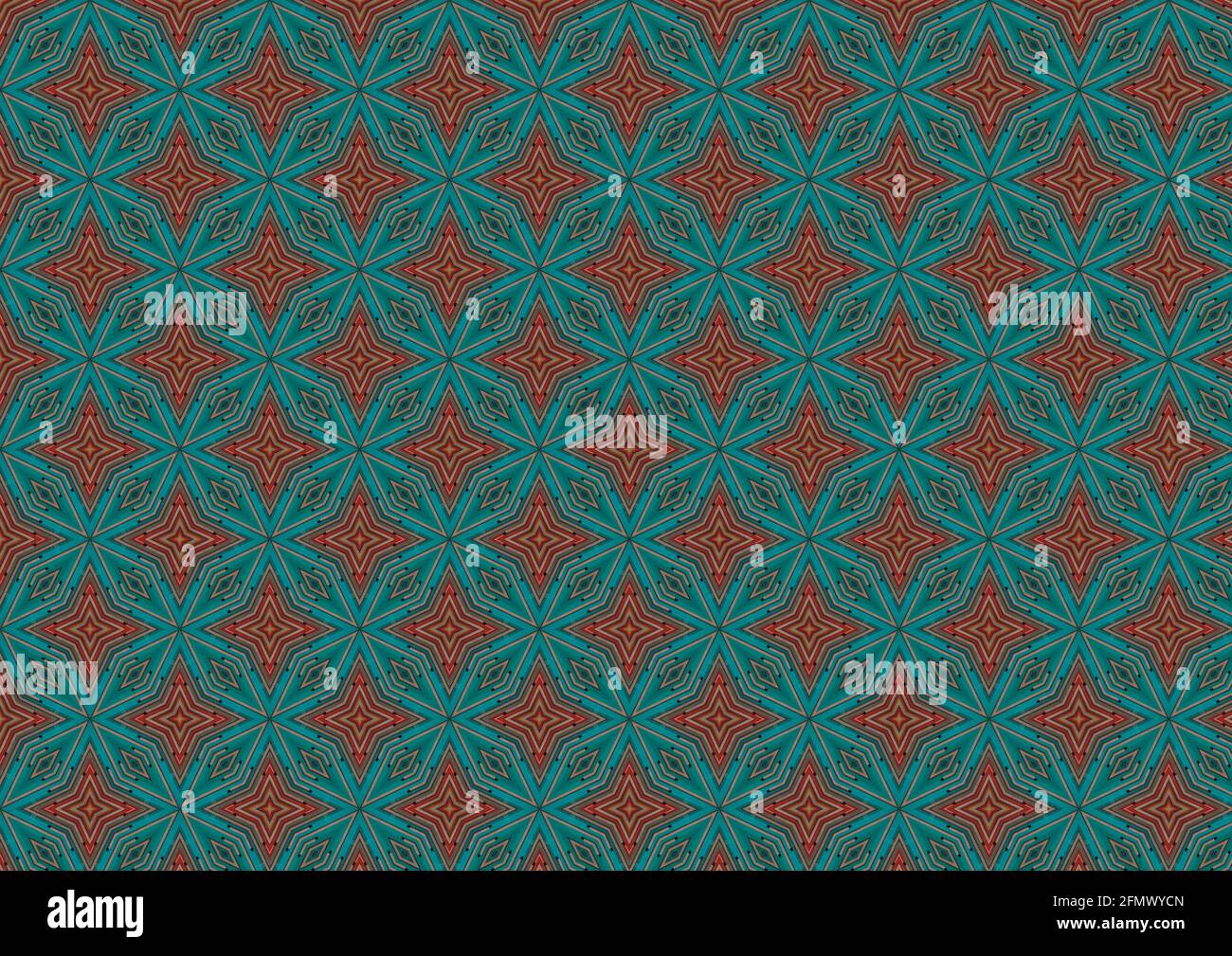 green and red wallpaper pattern Stock Photo - Alamy