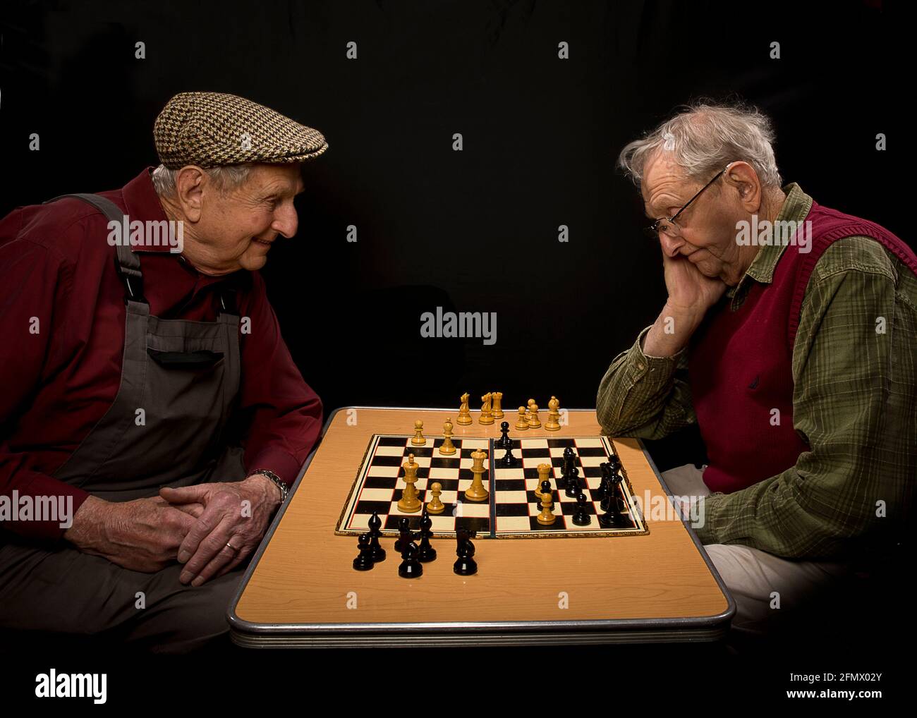The Chess Players Stock Photo - Alamy