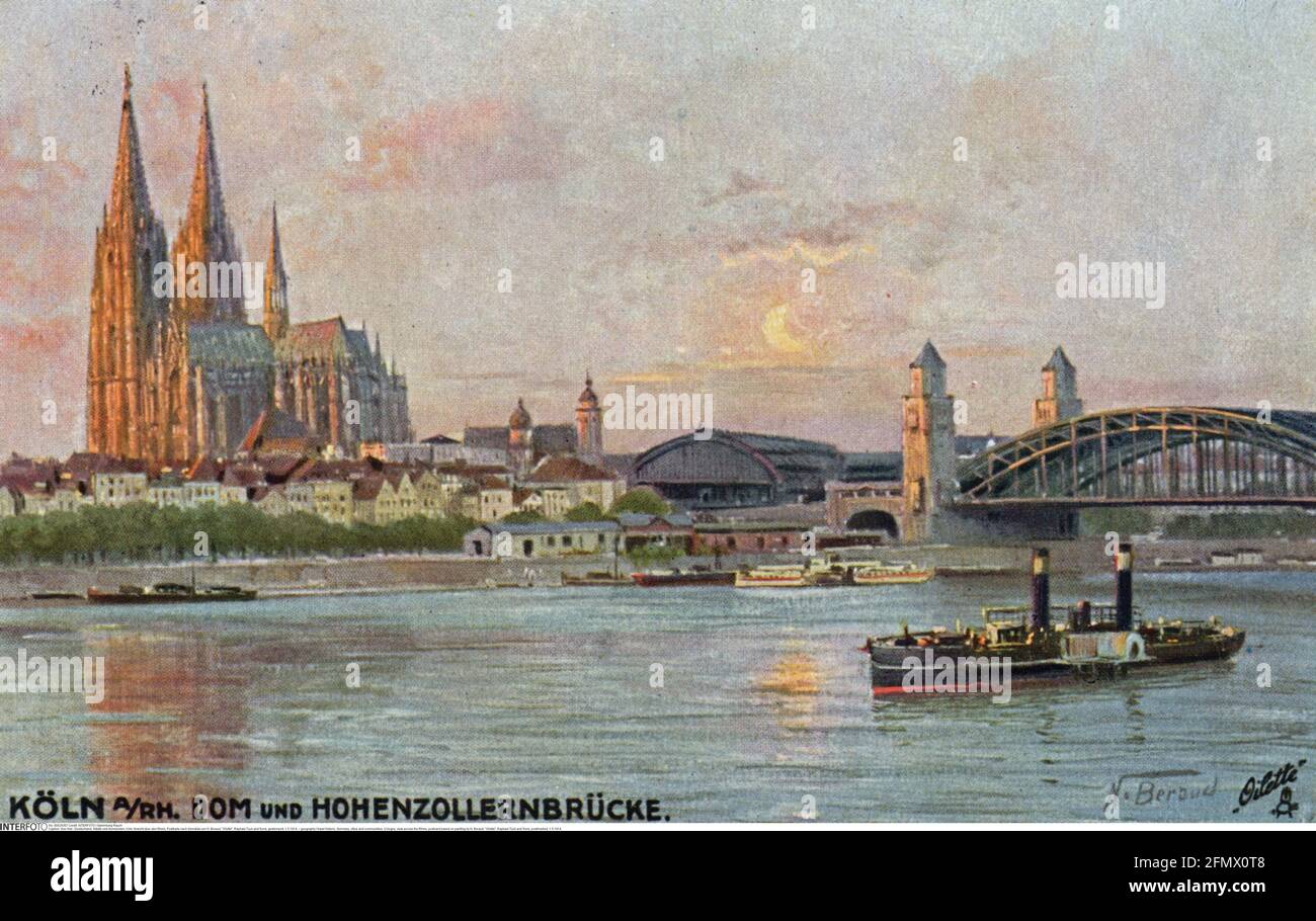 geography / travel historic, Germany, cities and communities, Cologne ...