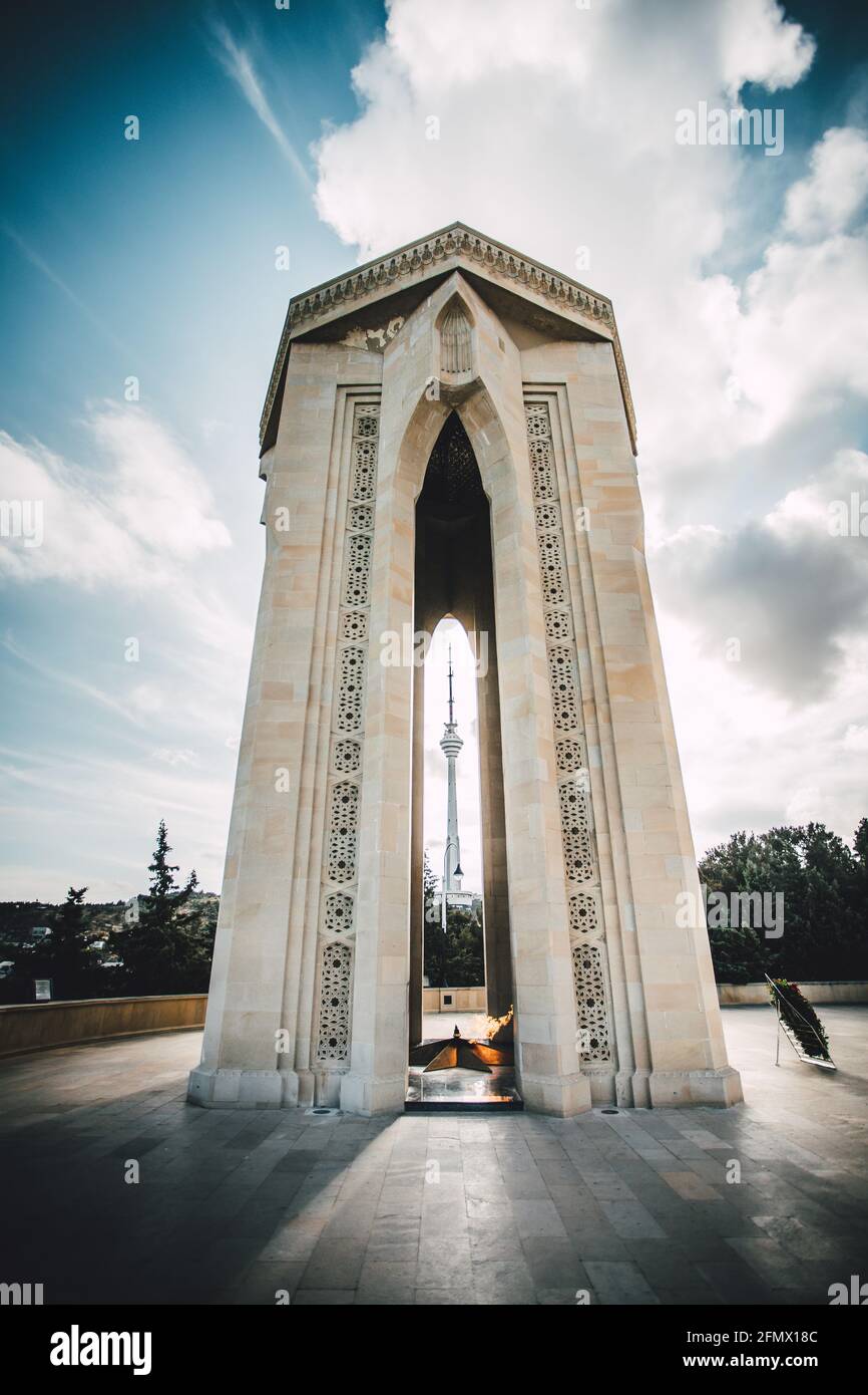 Vertical shot of a building in Baku, Azerbaijan Stock Photo - Alamy