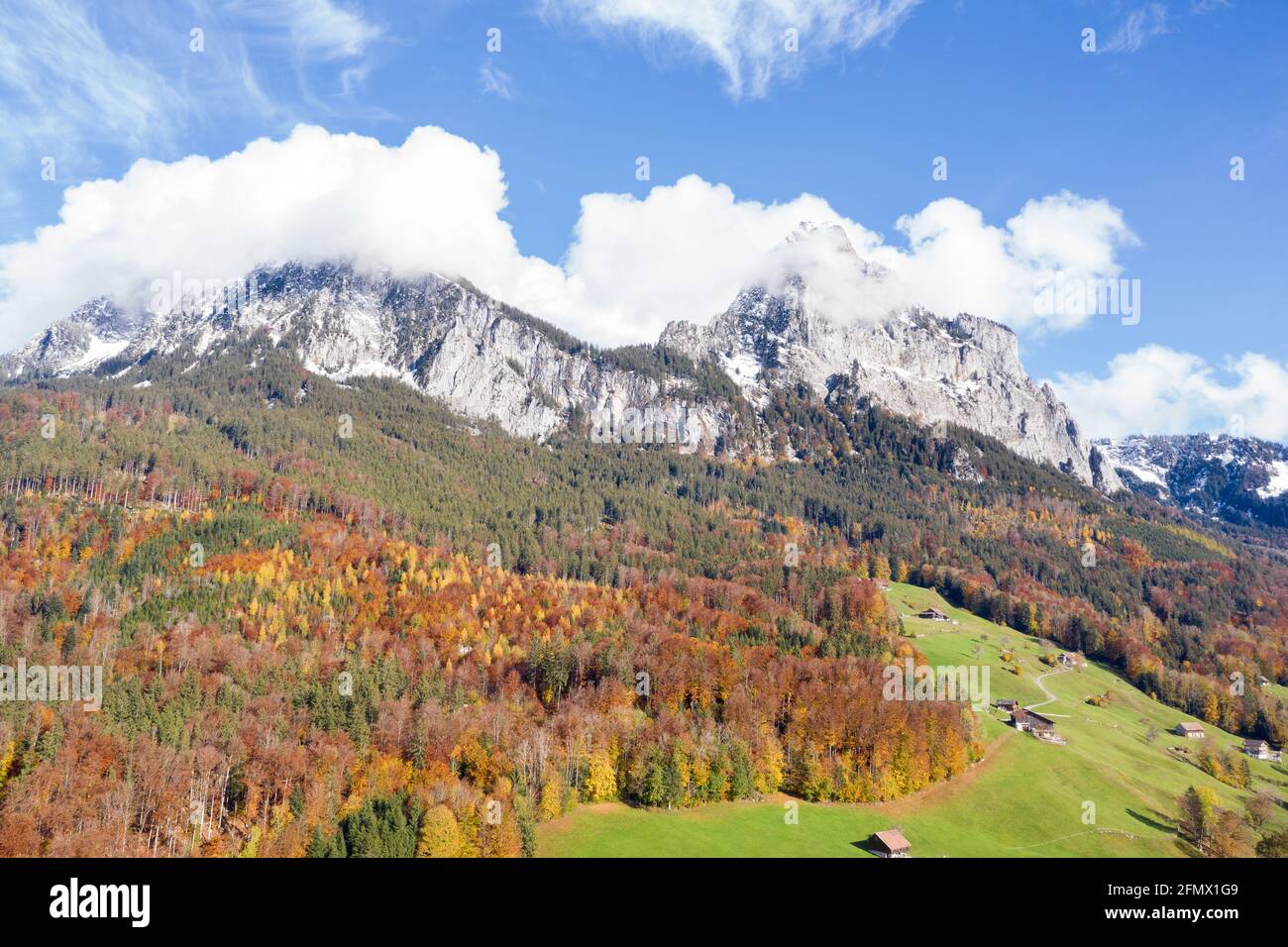 Switzerland in autumn. Alps, Mythen region Stock Photo - Alamy