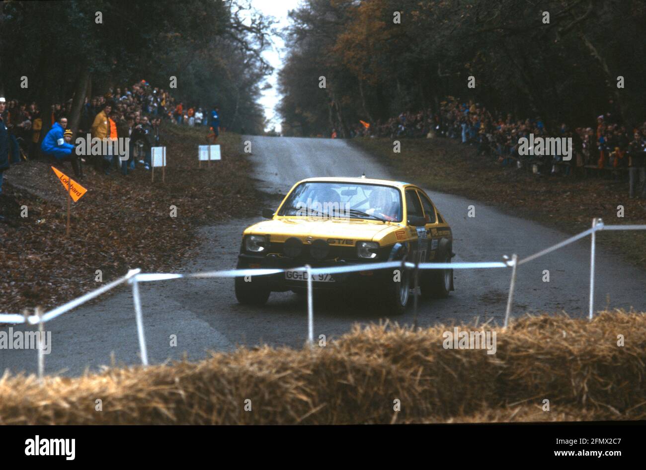 Anders Kullang's Opel Kadett GT/E on the Sutton Park stage of the 1977 ...