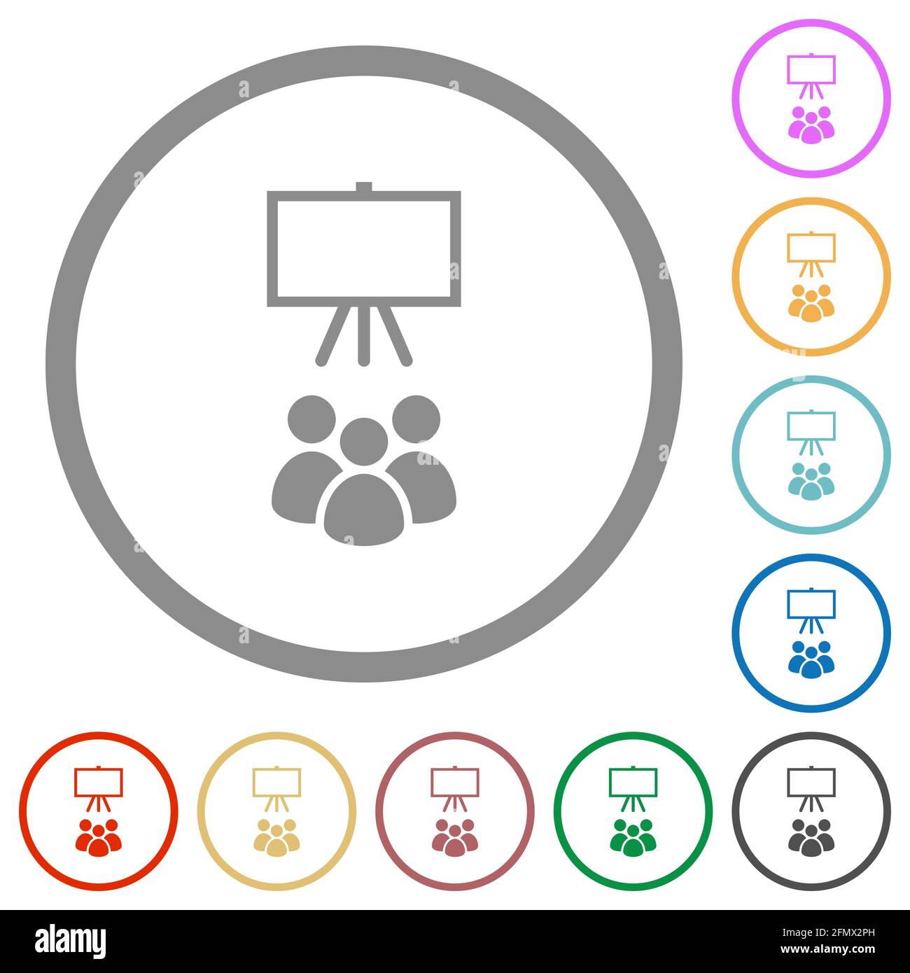 Group people in seminar symbols Stock Vector Images - Alamy