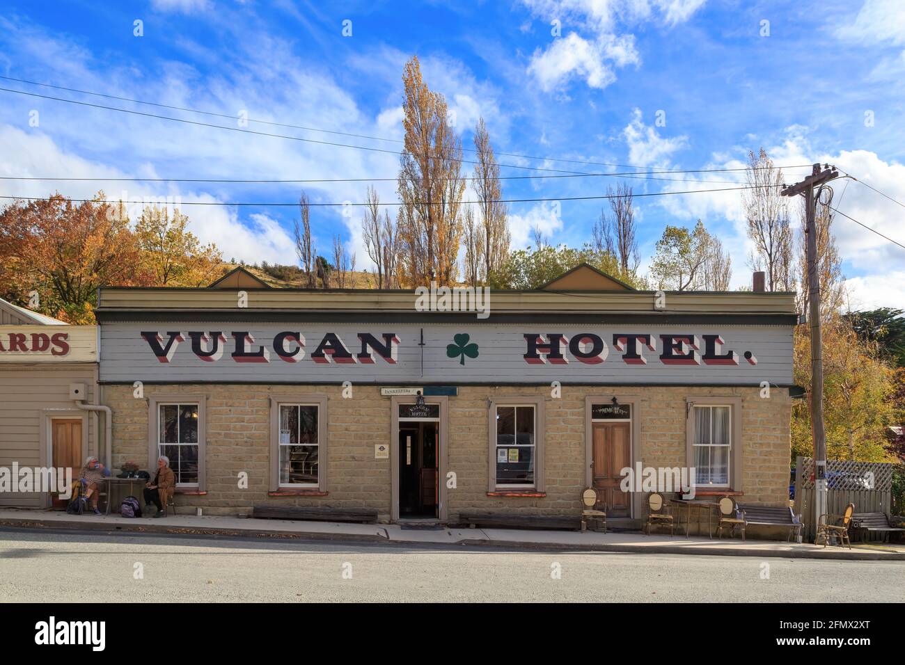 The historic Vulcan Hotel in the tiny settlement of St Bathans, New ...