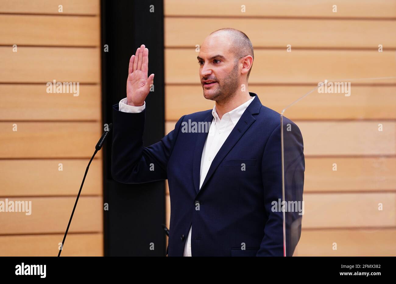 Stuttgart, Germany. 12th May, 2021. Opening session of the newly ...