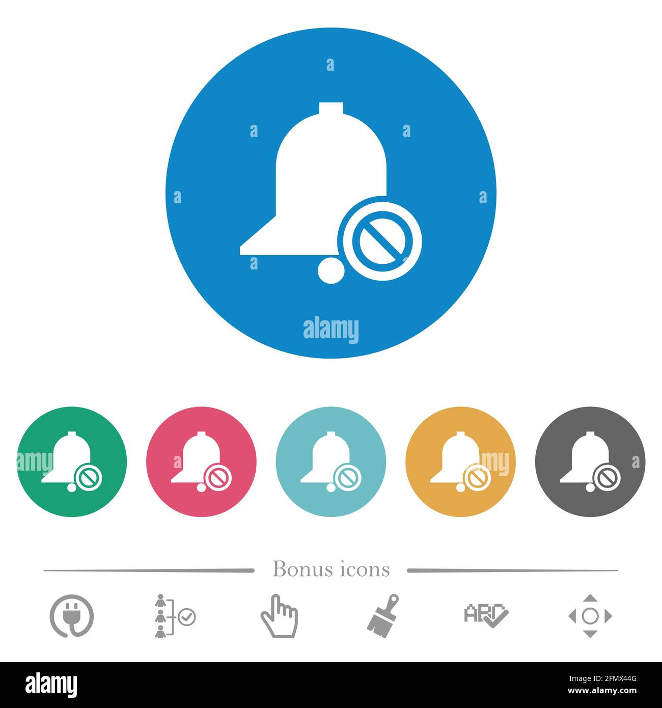 Disable reminder flat white icons on round color backgrounds. 6 bonus ...