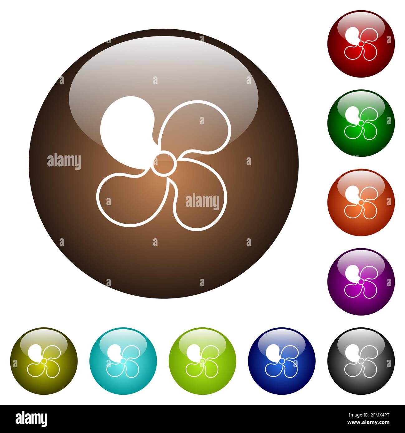 Electric fan control buttons Cut Out Stock Images & Pictures - Alamy