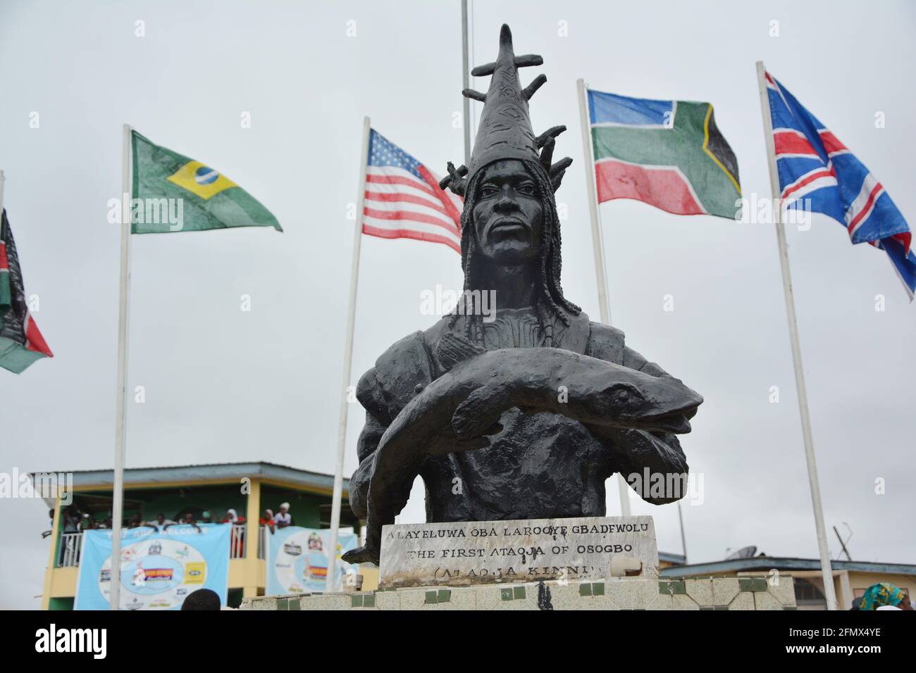 Osun Osogbo Monarch: Sculpture of Larooye, First Ataoja of Osogbo Stock ...