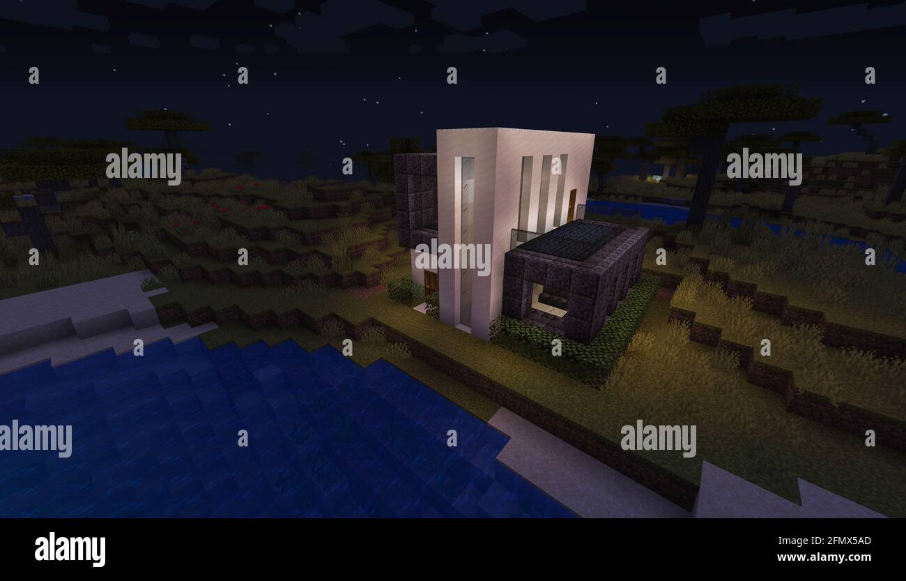 Minecraft Game – May 11 2021: Sample of Modern house design in ...