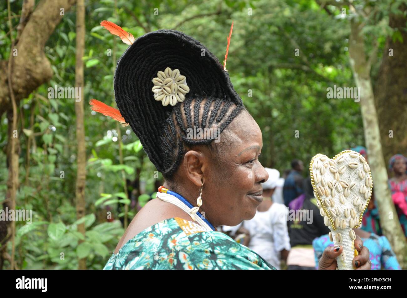 Osun Osogbo Ornamentation: Hair for the goddess, Osun State, Nigeria ...