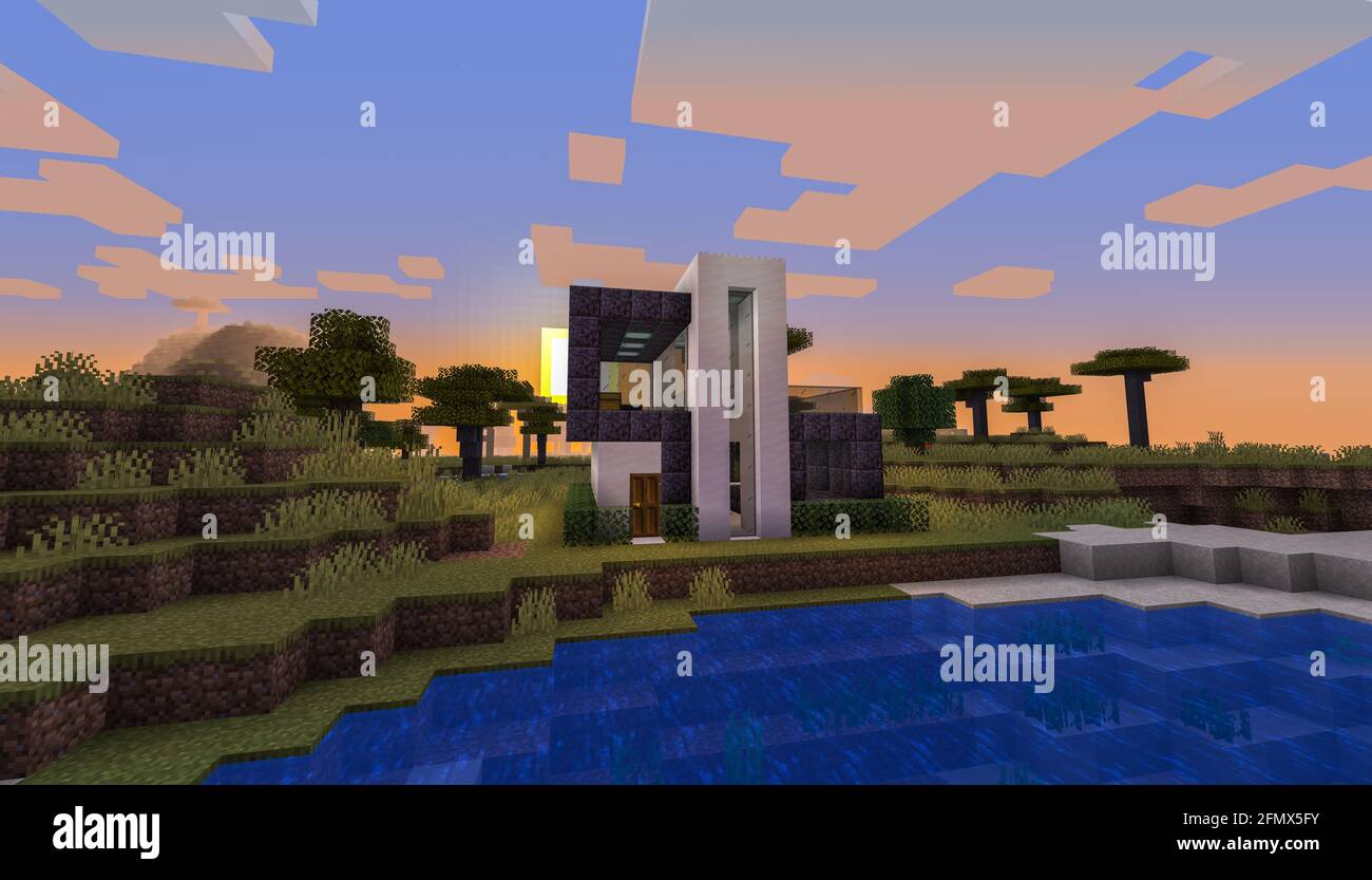 Minecraft Game – May 11 2021: Sample of Modern house design in ...