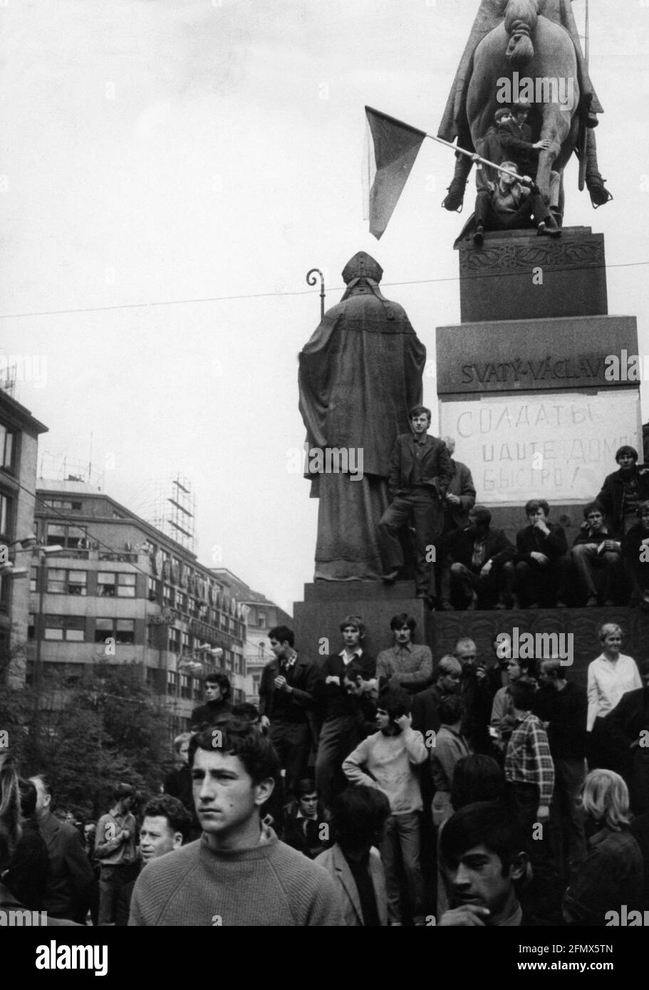 geography/travel, Czechia, Prague Spring, 1968, occupation by Warsaw ...