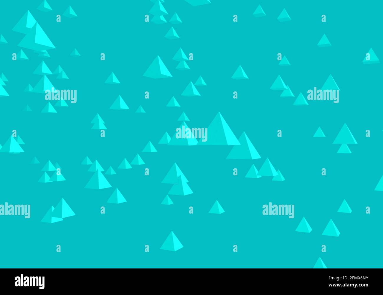 Hovering basic geometric shapes - 3d illustration Stock Photo - Alamy