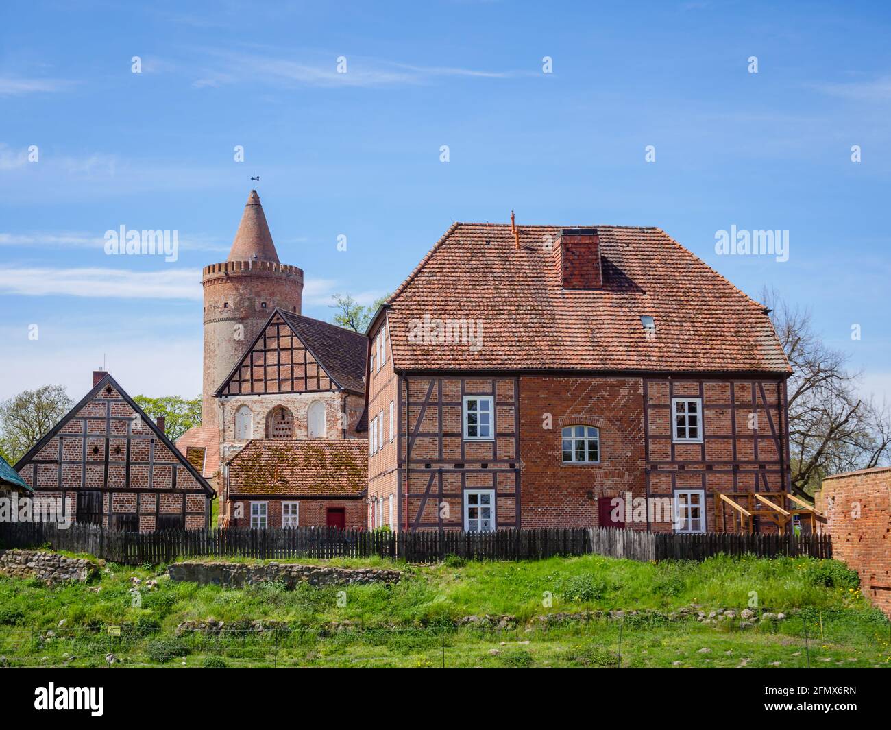 View of Stargard Castle near Neustrelitz in Neubrandenburg Stock Photo ...
