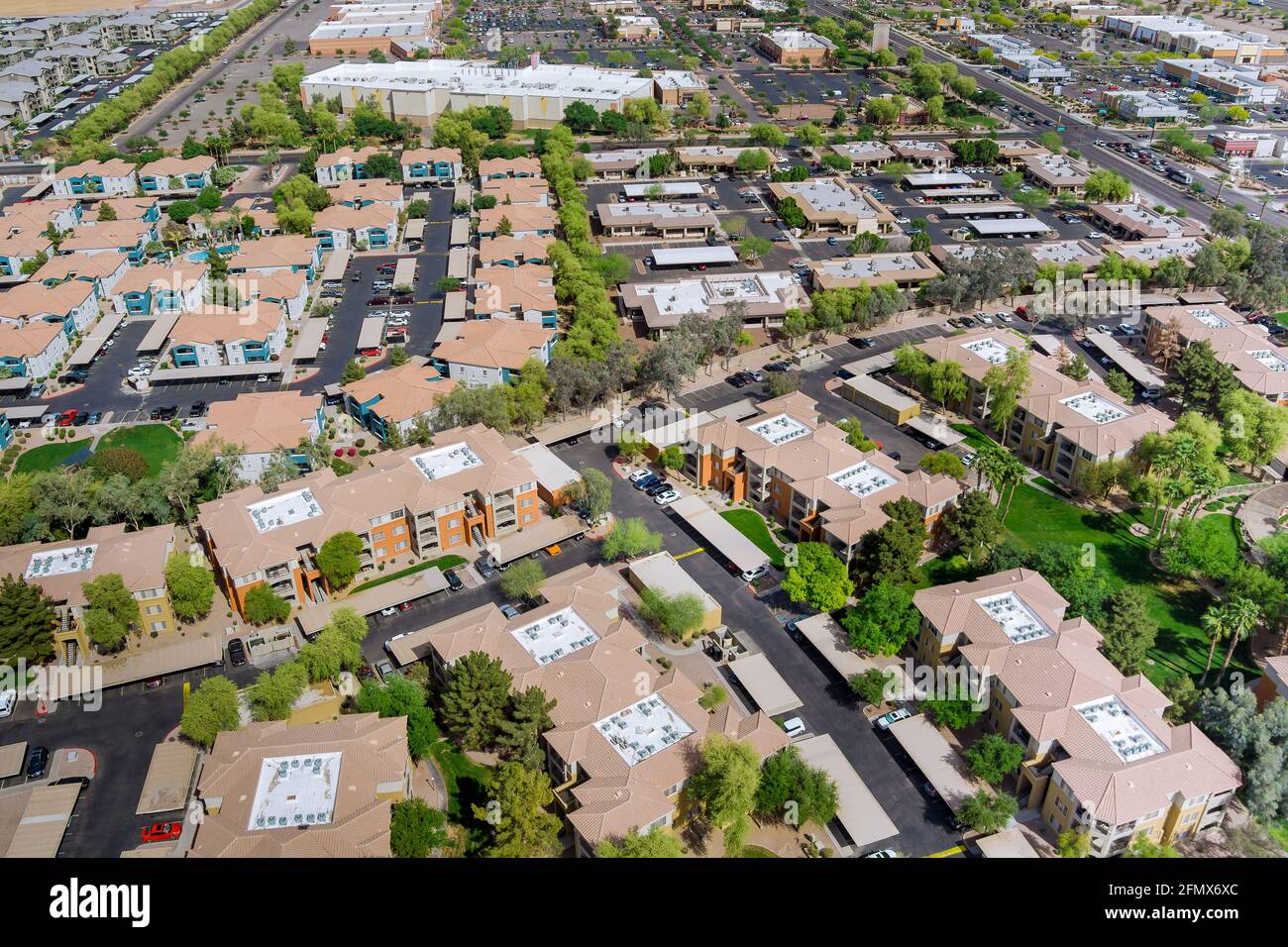 Aerial view of the residential area of the Avondale beautiful suburb of ...