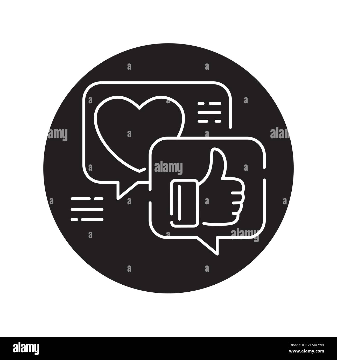 Feedback black glyph icon. Pictogram for web page, mobile app, promo ...