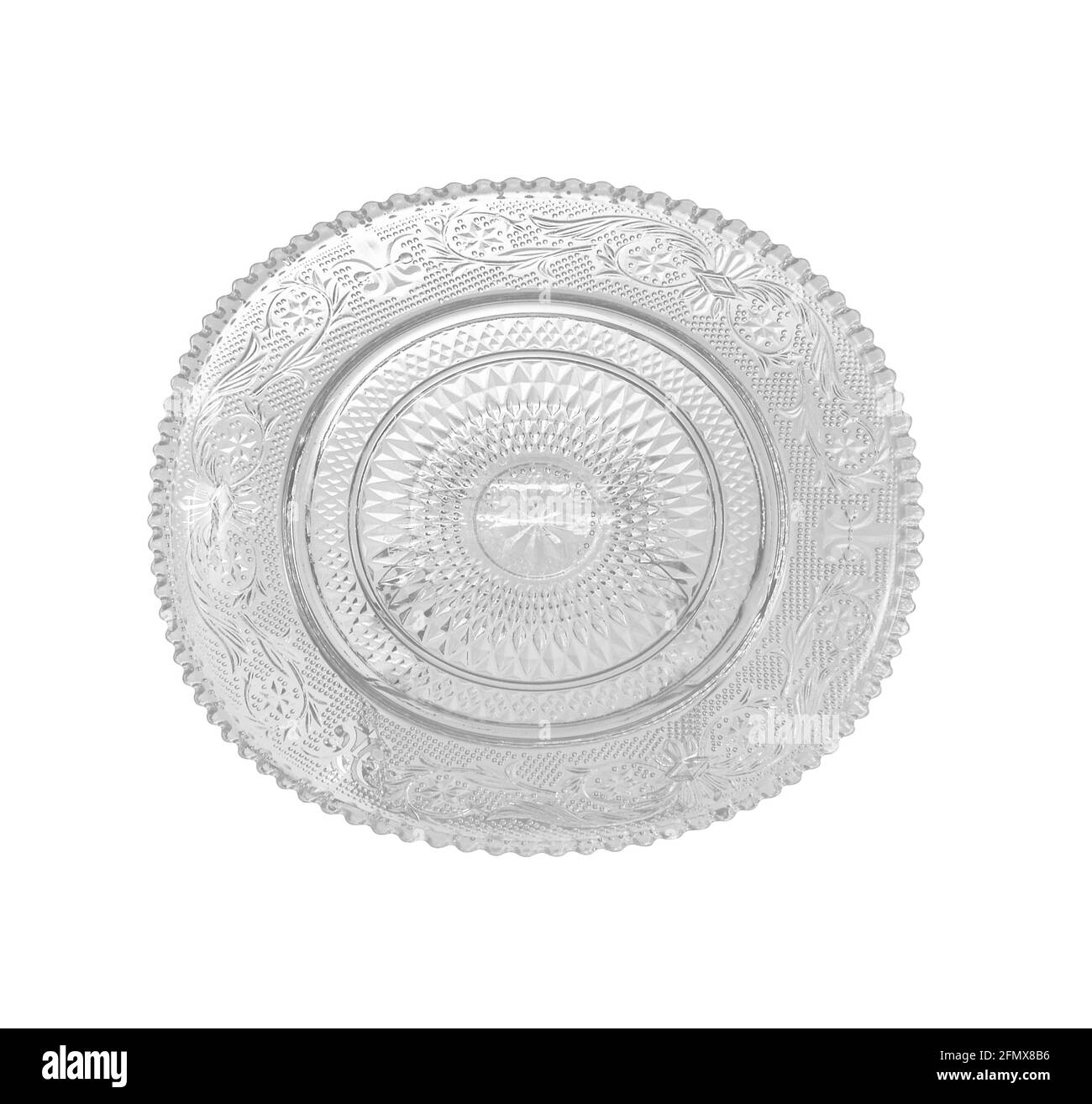 glass plate isolated on white background Stock Photo - Alamy