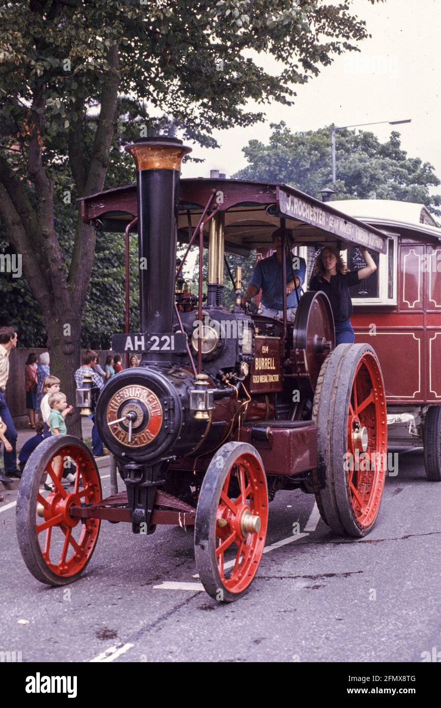 Traction Engines at the Kettering Carnival in 1983 Stock Photo - Alamy