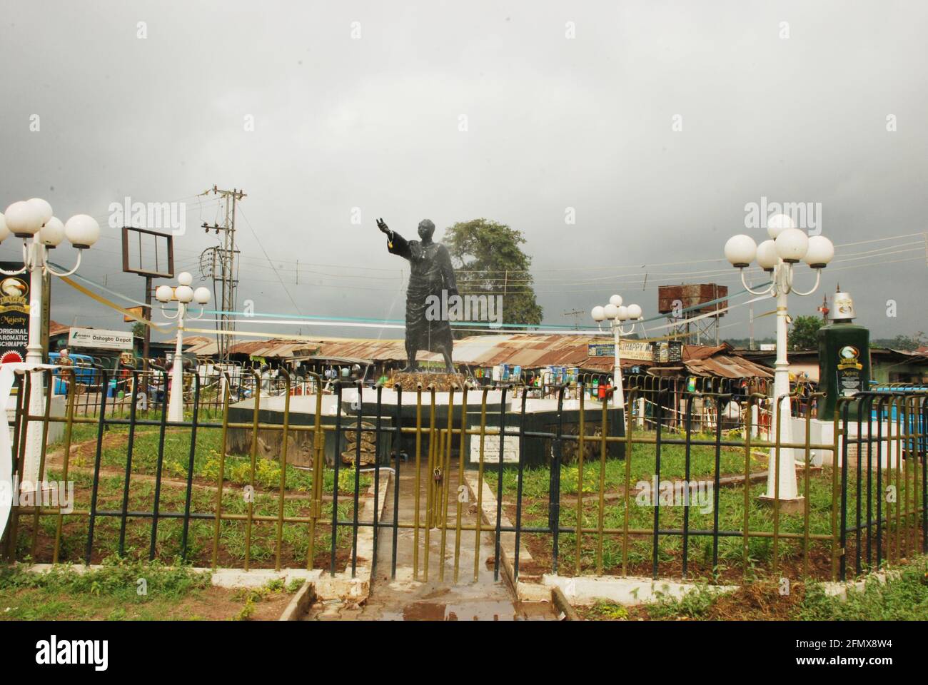 Osun Osogbo: A sculpture dedicated to Osun, goddess of fertility Stock ...
